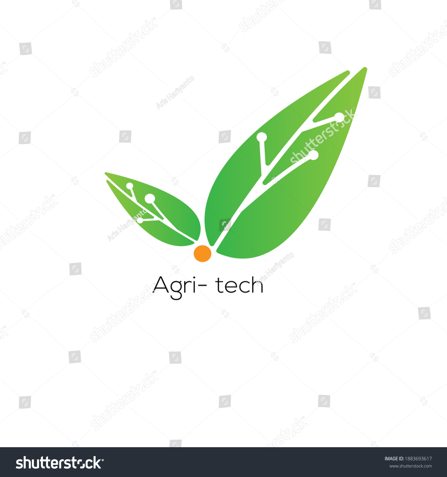 Leaf Agritech Logo Illustration Vector Stock Vector (Royalty Free ...