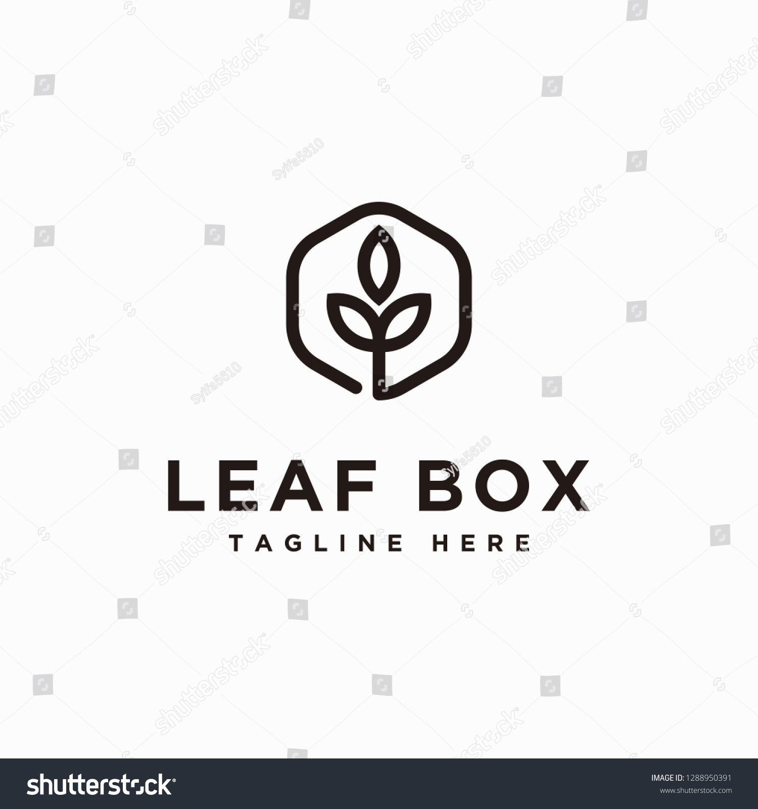 Leaf Box Logo Design Inspiration Vector Stock Vector (Royalty Free ...