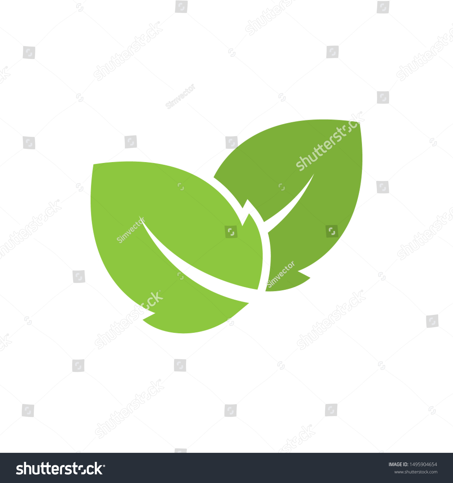 Leaf Graphic Design Template Vector Isolated Stock Vector (Royalty Free ...