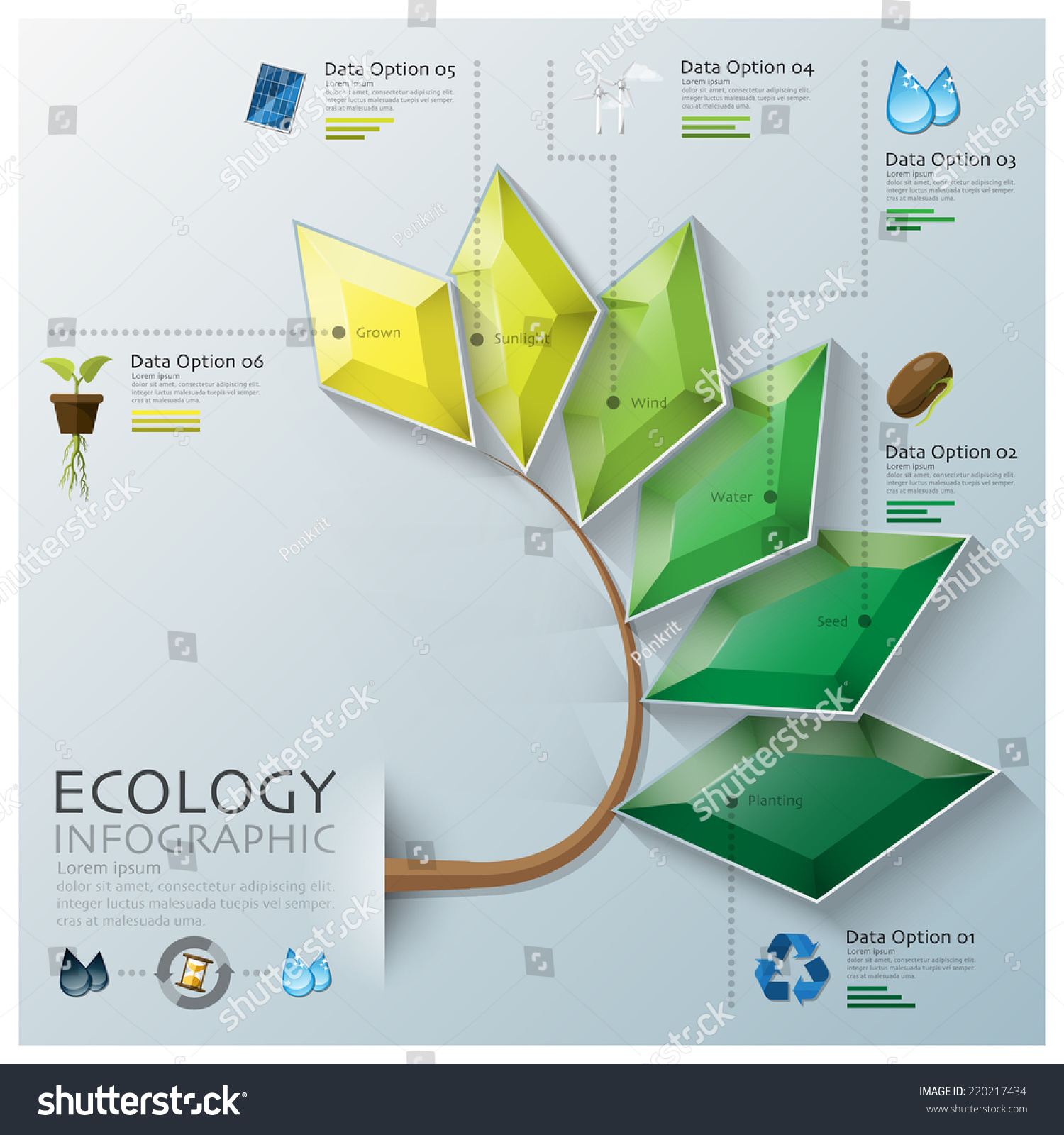 Leaf Shape Three Dimension Polygon Ecology Stock Vector (Royalty Free ... Leaf Shape Three Dimension Polygon Ecology Stock Vector (Royalty Free ...