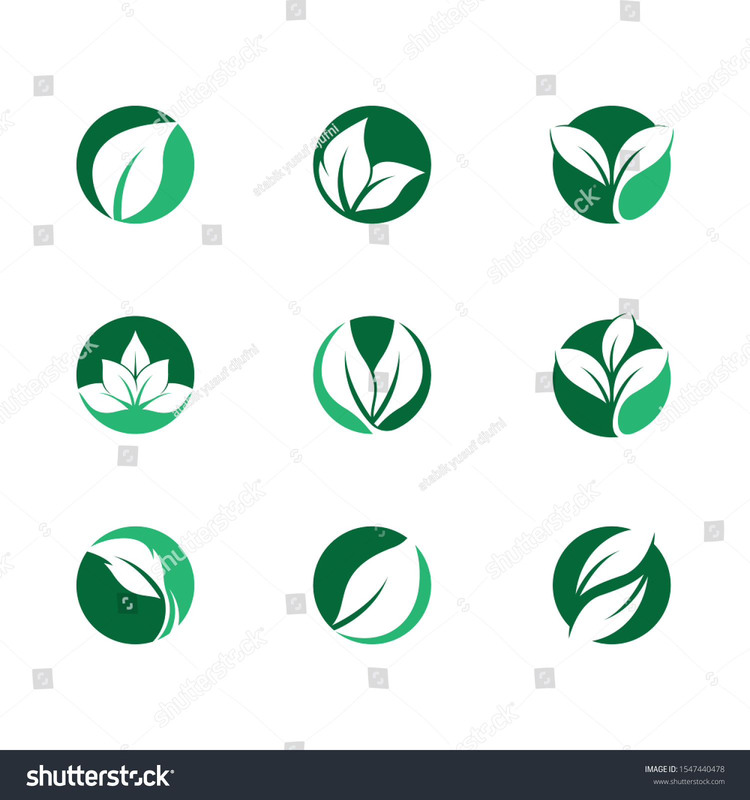 Leaf Symbol Vector Icon Illustration Stock Vector (Royalty Free ...