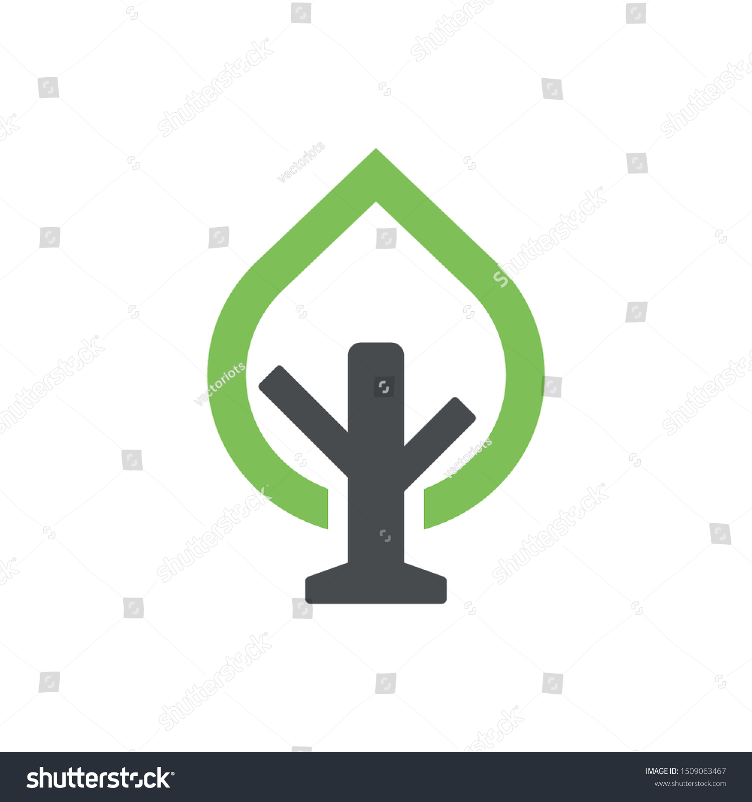 Leaf Tree Logo Design Template Vector Stock Vector (Royalty Free ...
