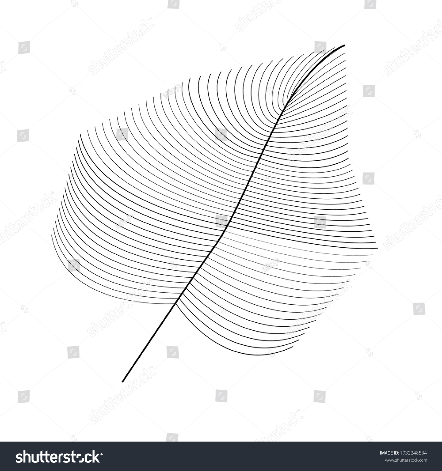 Leaf Vector Linear Colorful Logo Stock Vector (Royalty Free) 1932248534 ...