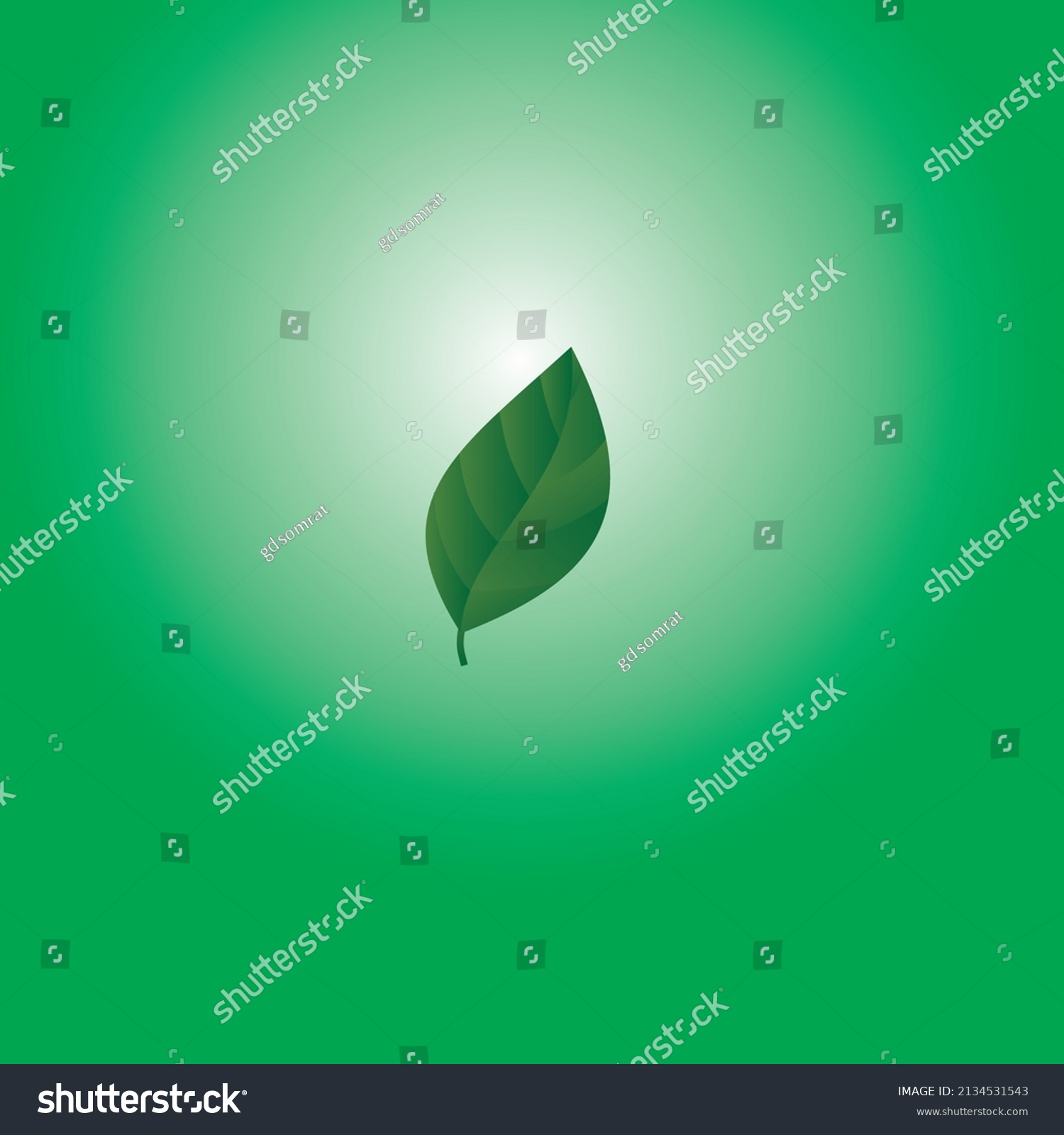 Leaf Vector Logo Design Real Editable Stock Vector (Royalty Free ...