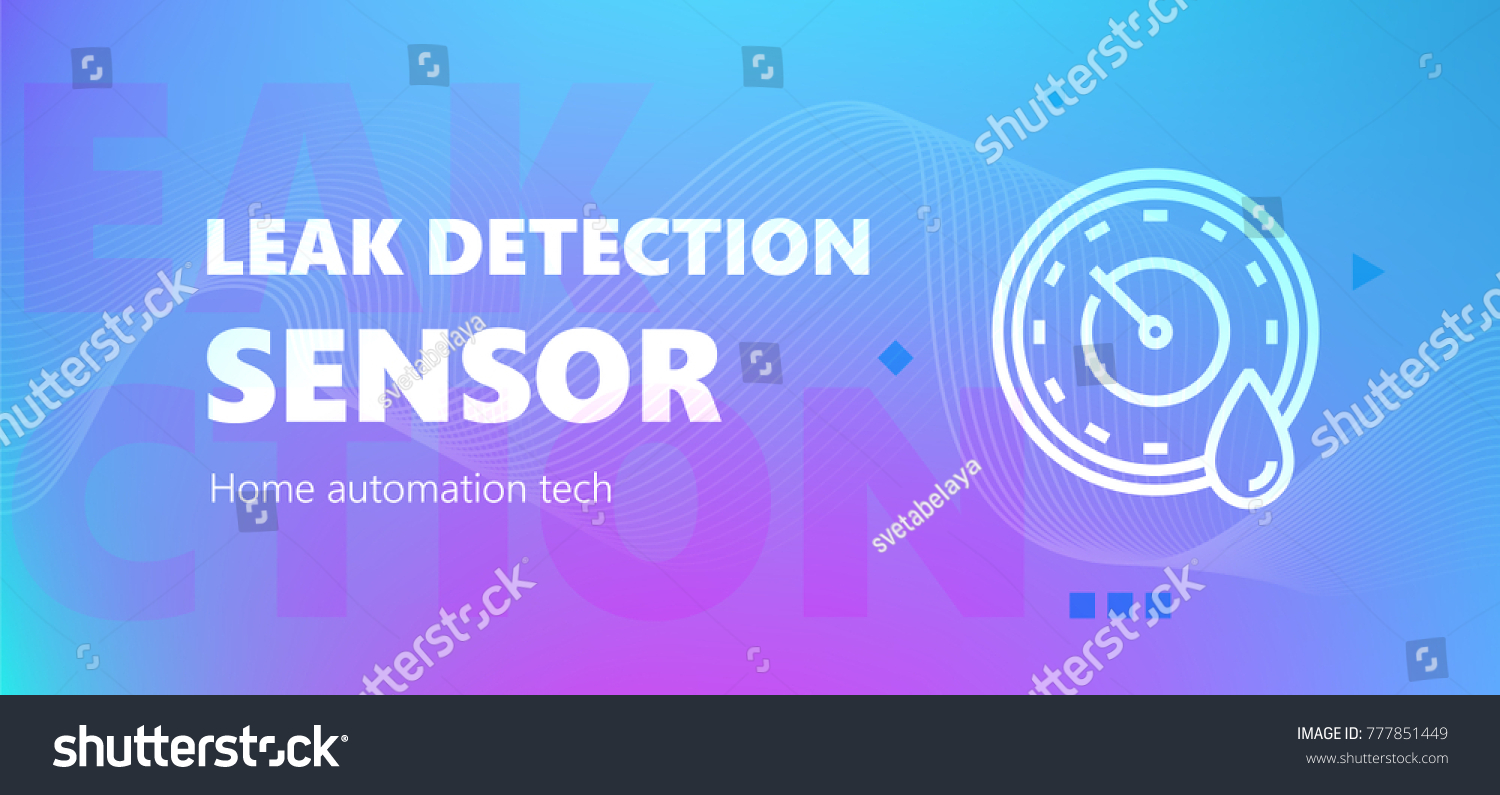 Leak Detection Sensor Emblem Stock Vector (Royalty Free) 777851449
