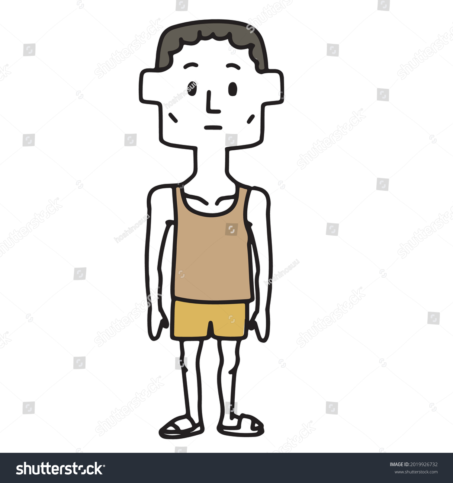 Lean Children Poor Areas Stock Vector (Royalty Free) 2019926732 ...