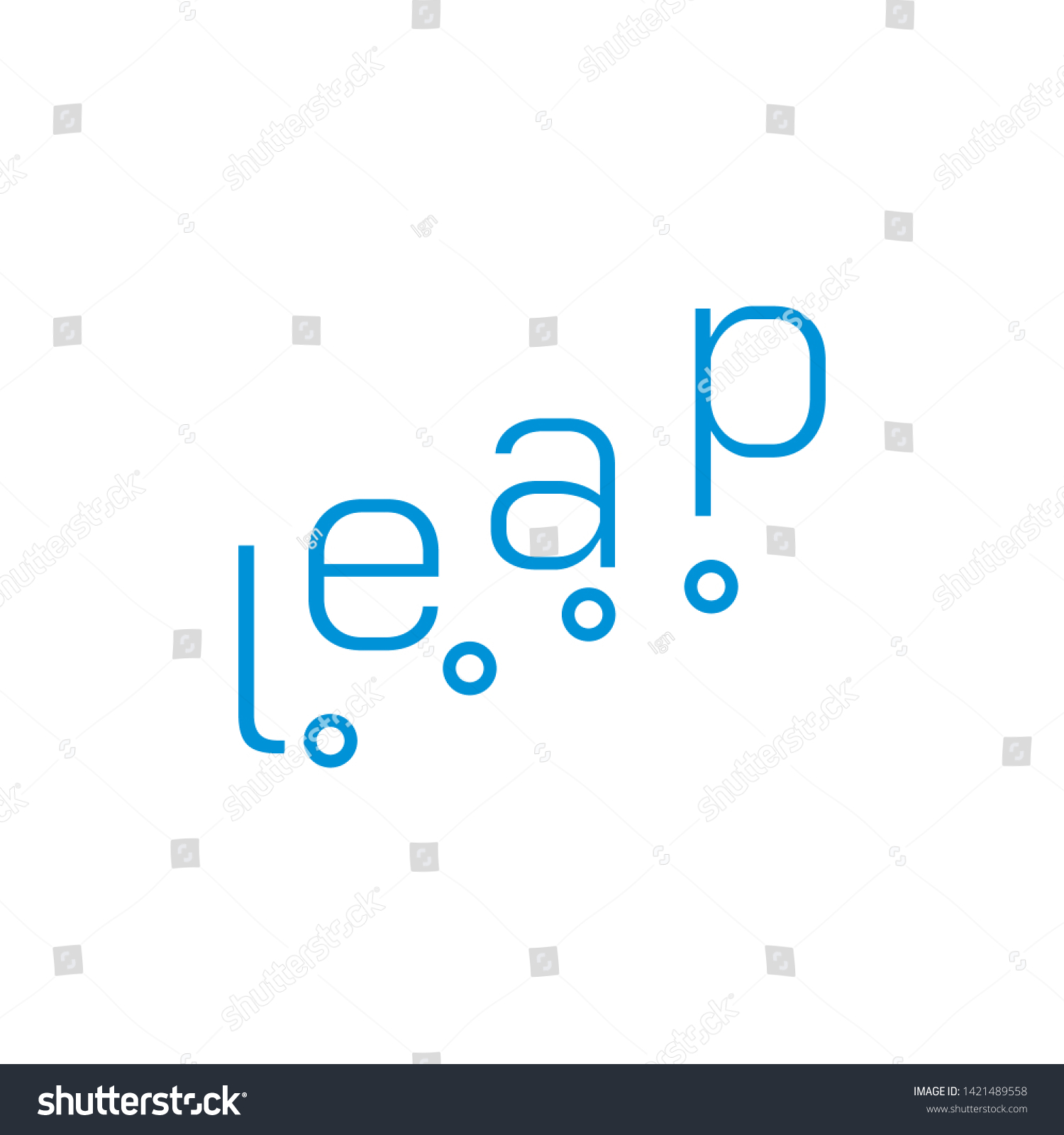 Leap Vector Logo Leap Icon: vector de stock (libre de regalías ...