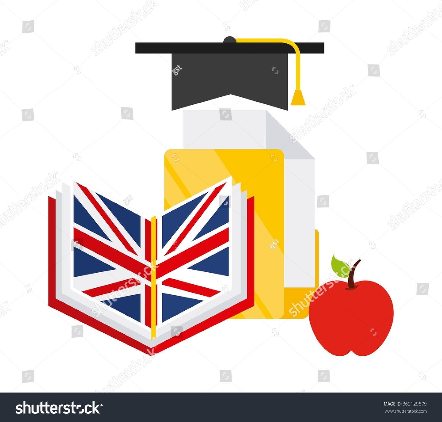 Learn English Design Stock Vector (Royalty Free) 362129579 | Shutterstock