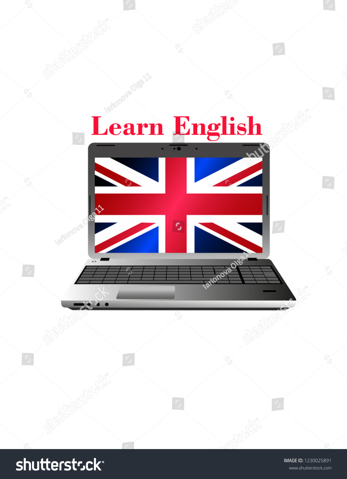 Learn English Logo Stock Vector (Royalty Free) 1230025891 | Shutterstock