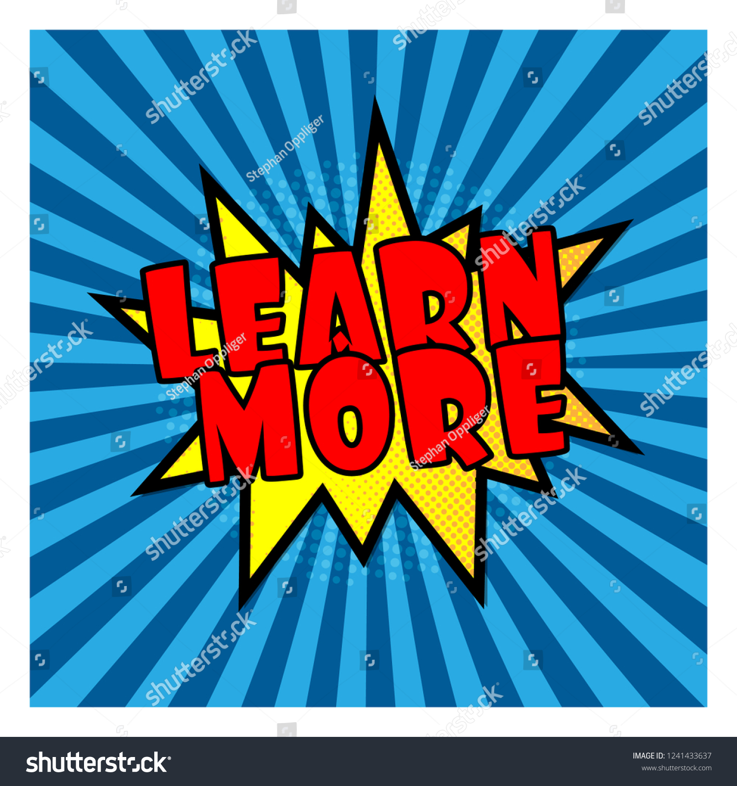 Learn More Pop Art Comic Explosion: Vector có sẵn (miễn phí bản quyền ...