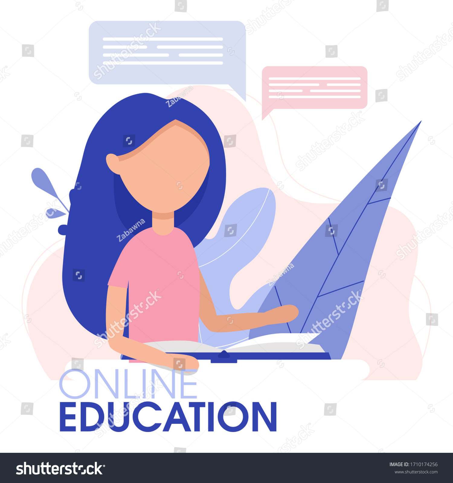 Learning Kids Teacher Student Learning Process Stock Vector (Royalty ...
