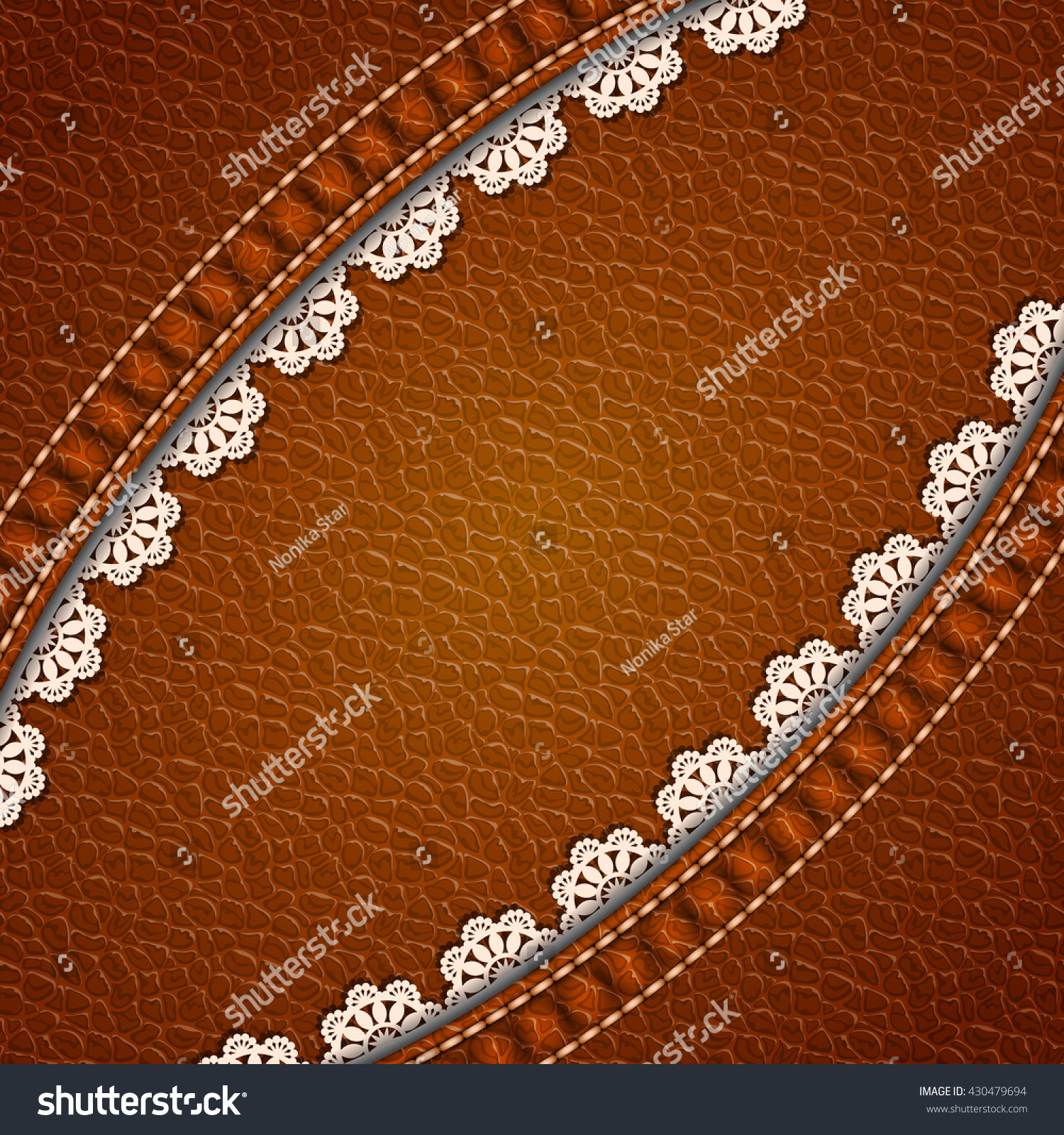 Leather Texture Background Realistic Leather Vector Stock Vector ...