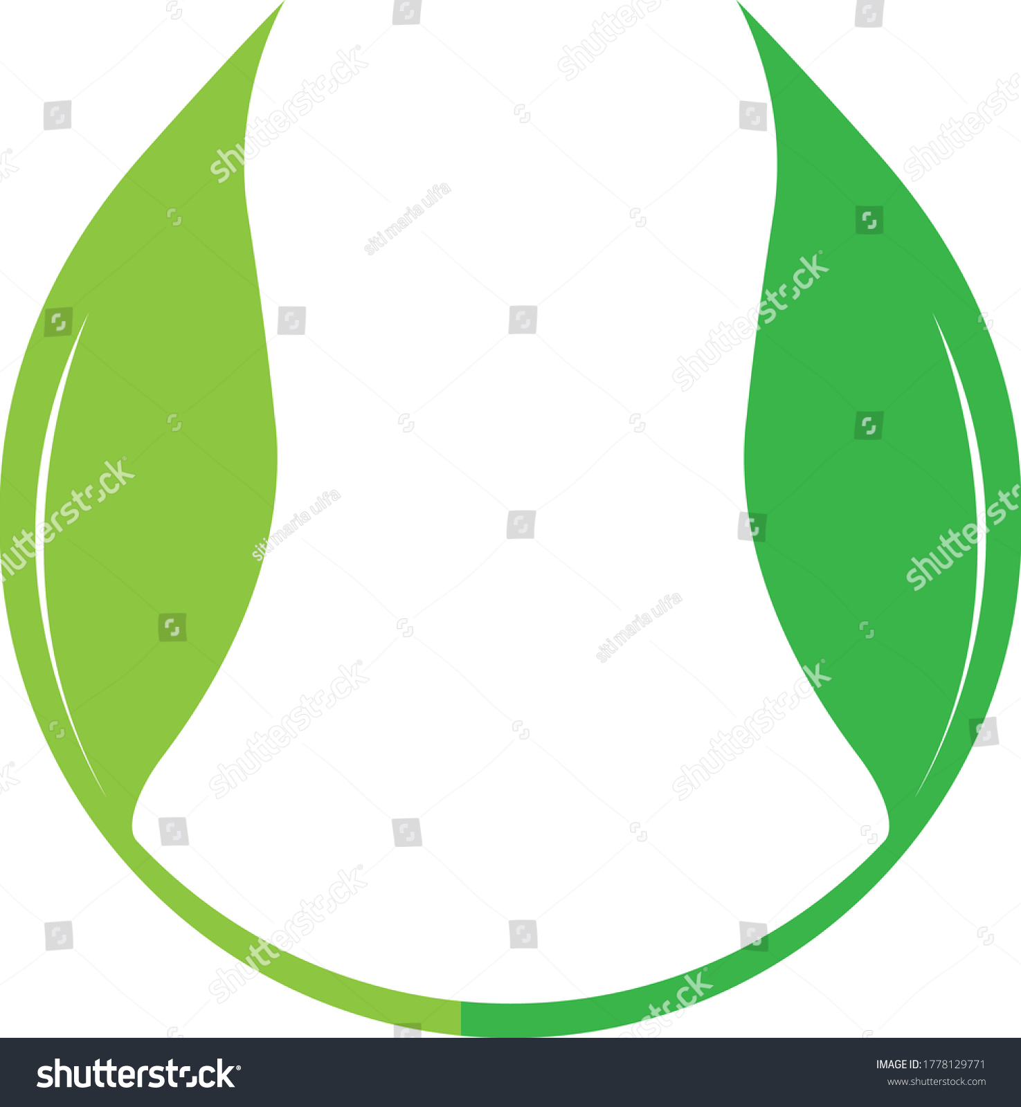 Leave Design Logo Vector Stock Stock Vector (Royalty Free) 1778129771