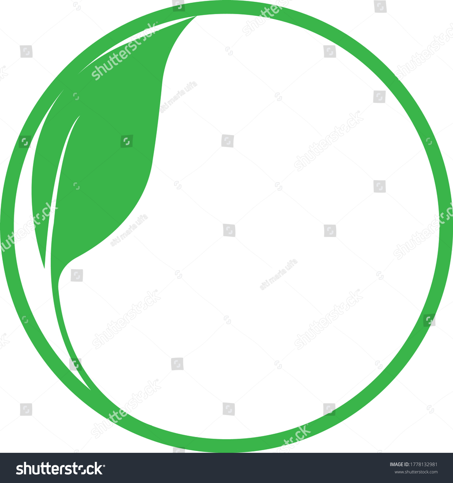 Leave Design Logo Vector Stock Stock Vector (Royalty Free) 1778132981 ...