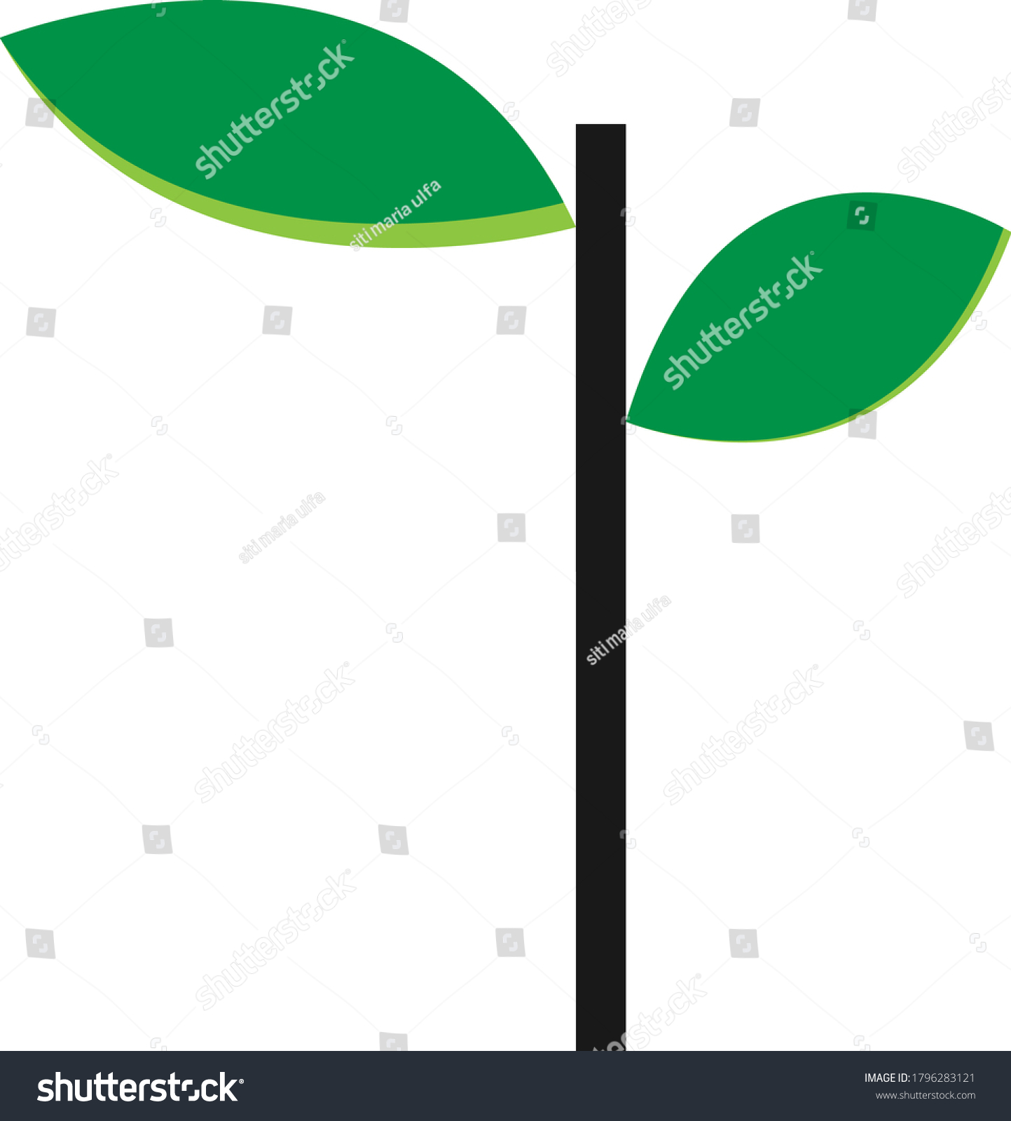 Leave Design Logo Vector Stock Stock Vector (Royalty Free) 1796283121