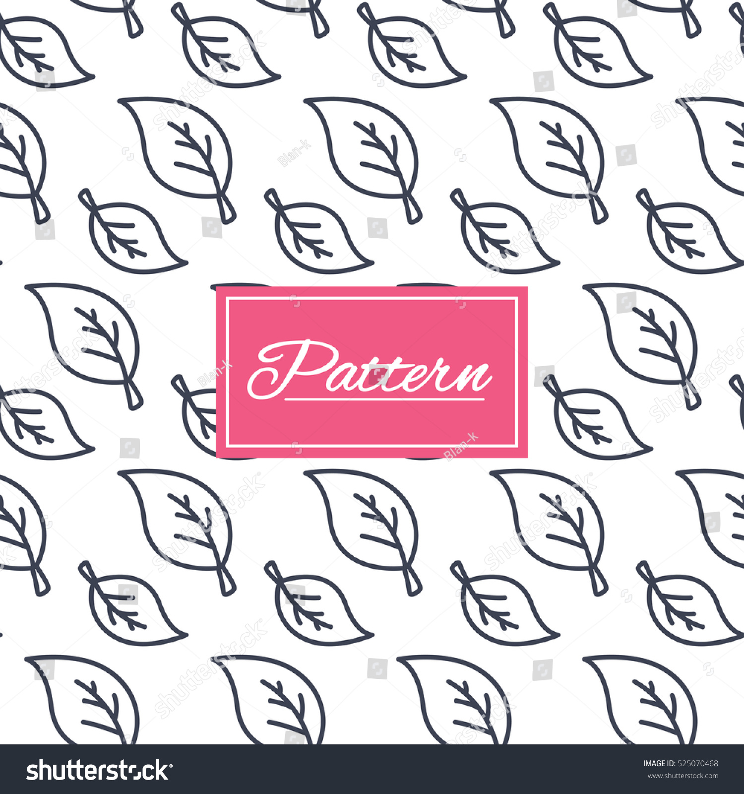 Leaves Lines Texture Stripped Geometric Seamless Stock Vector (Royalty ...