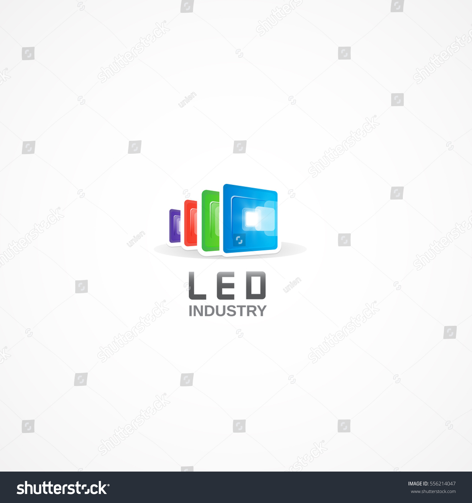Led Industry Logo Stock Vector (Royalty Free) 556214047 | Shutterstock