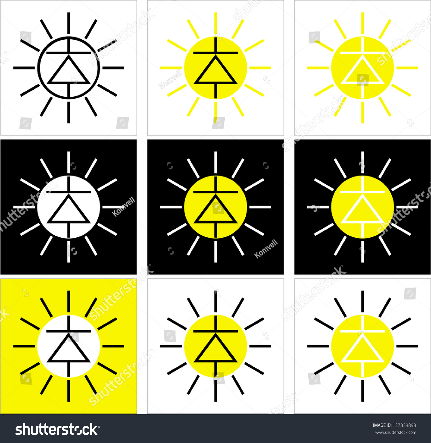 Led Light Simbol Stock Vector (Royalty Free) 137338898