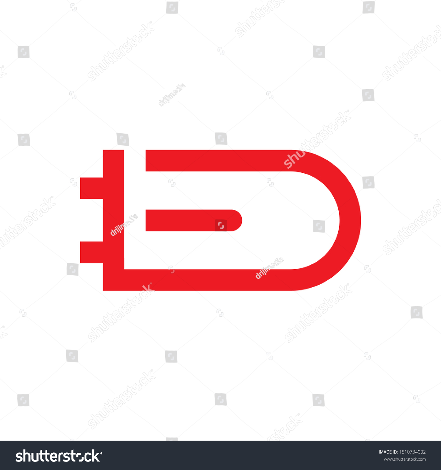 Led Logo Design Vector Led Bulb Stock Vector (Royalty Free) 1510734002