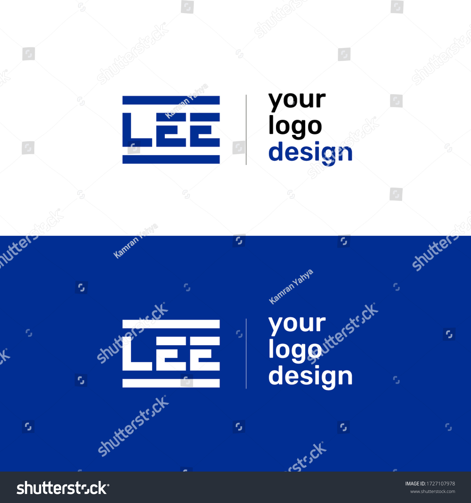 Lee Letter Logo Design Vector Logotype Stock Vector (Royalty Free ...