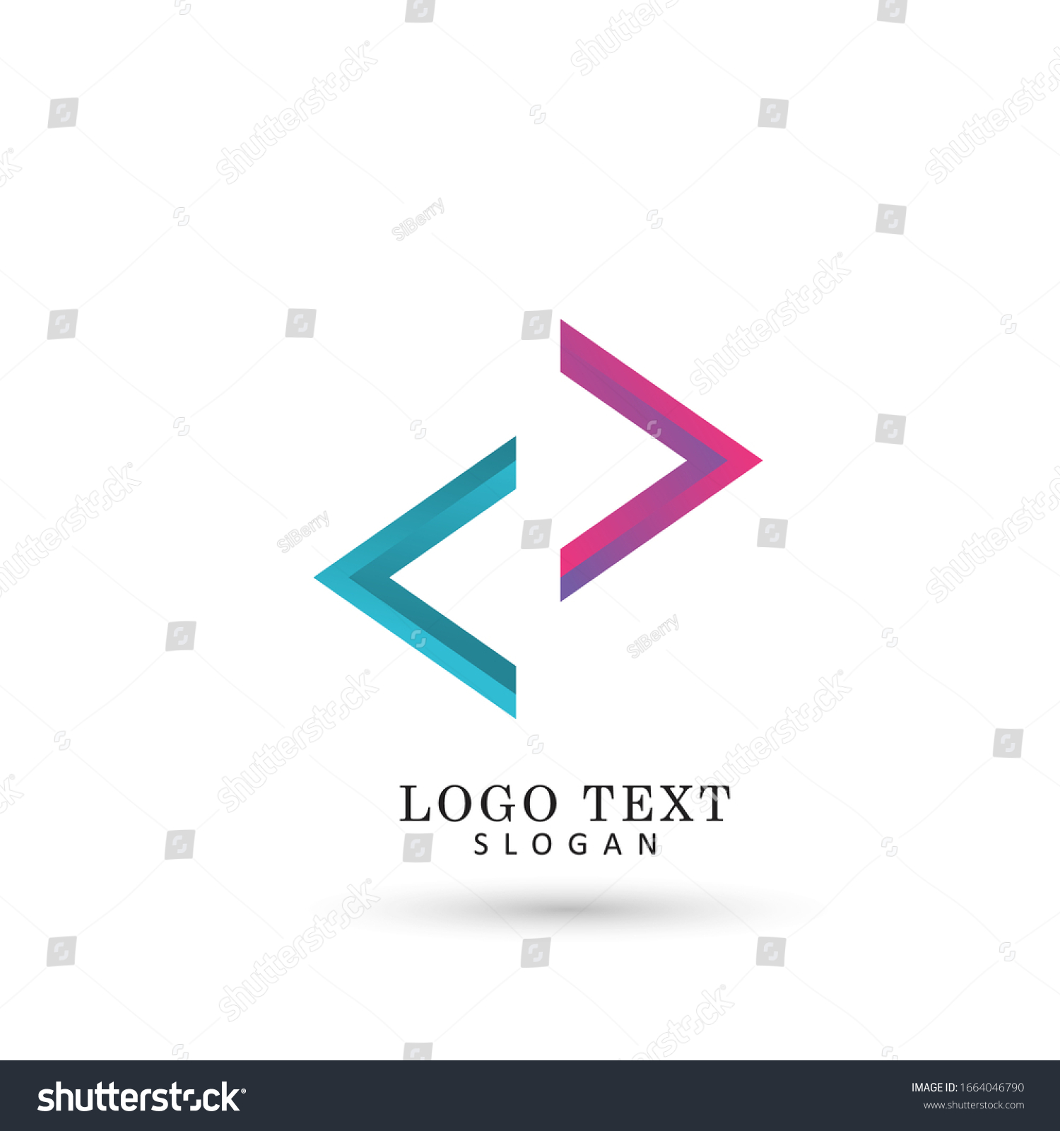 Left Right Arrow Logo Symbol Icon: เวกเตอร์สต็อก (ปลอดค่าลิขสิทธิ์ ...