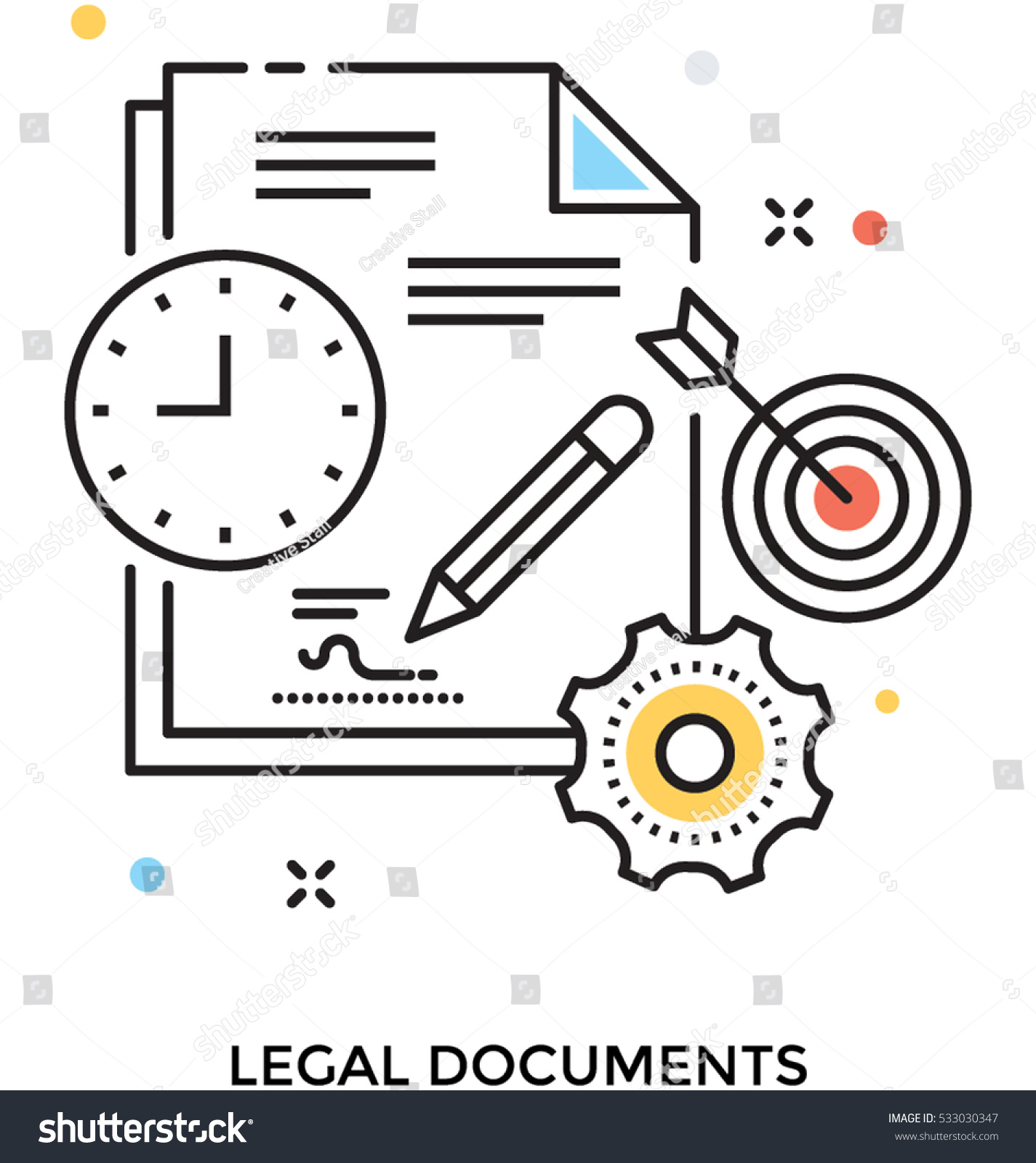 Legal Documents Vector Icon Stock Vector (Royalty Free) 533030347