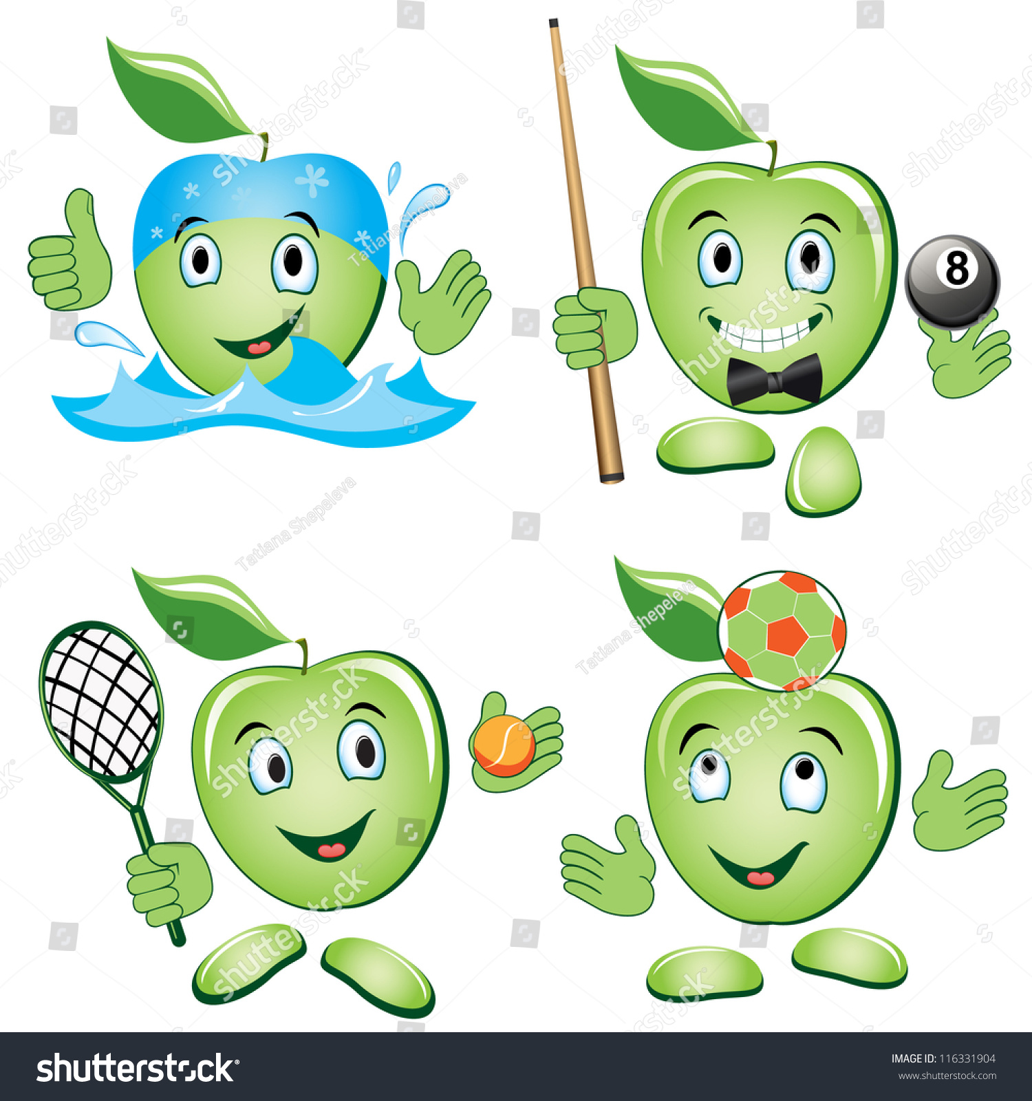 Leisure Activity Icon Set Stock Vector (Royalty Free) 116331904 ...