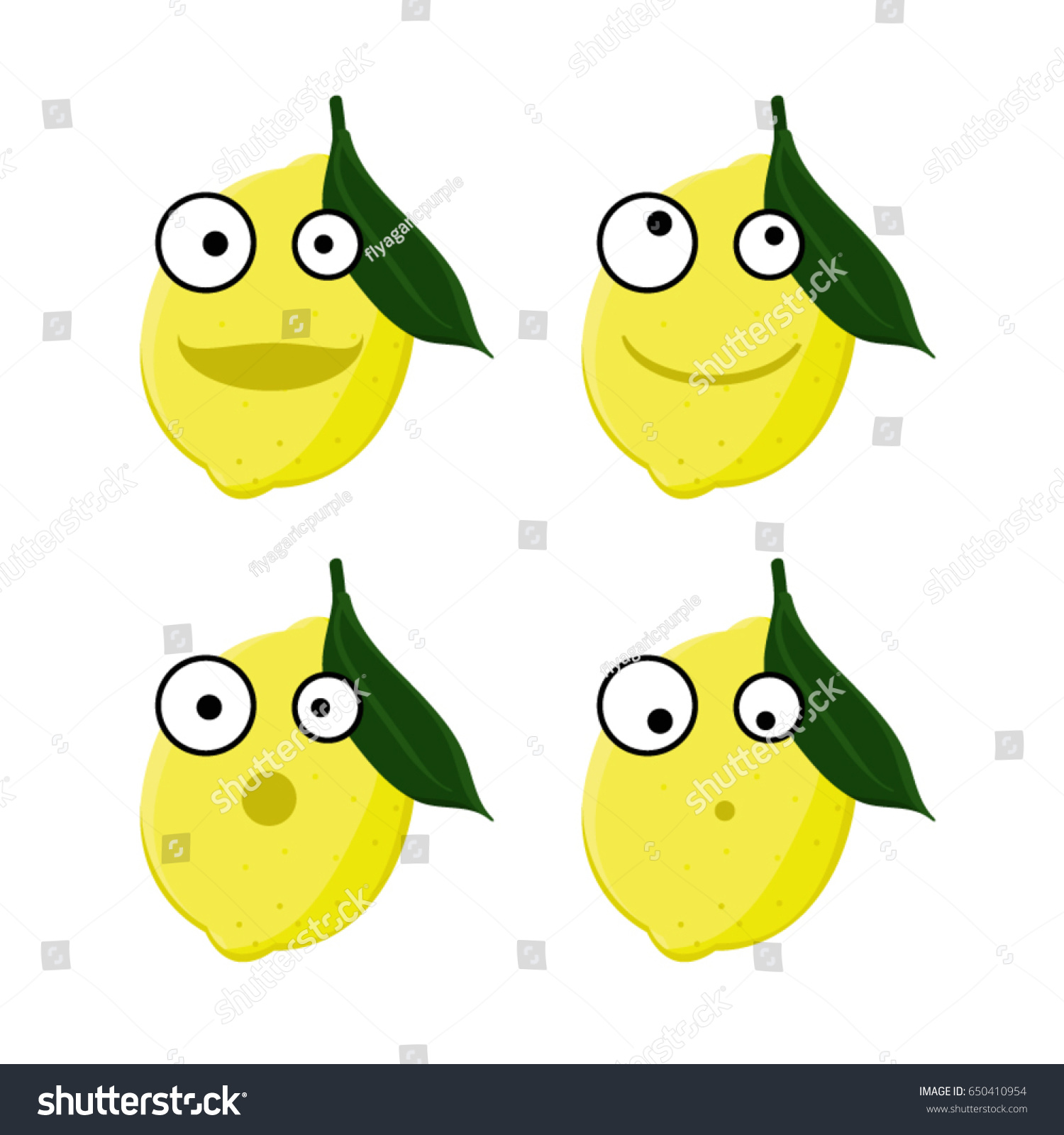 Lemon Emoticons Vector Illustration Stock Vector (Royalty Free ...