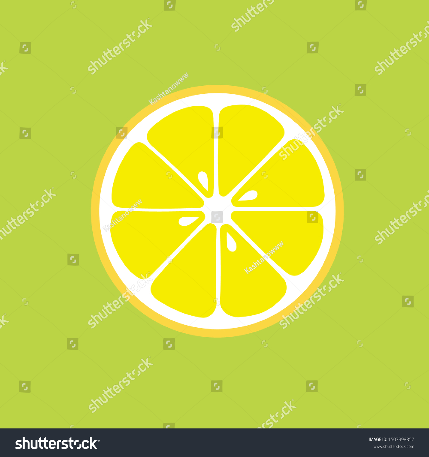 Lemon Fruit Background Flat Design Style Stock Vector (Royalty Free ...