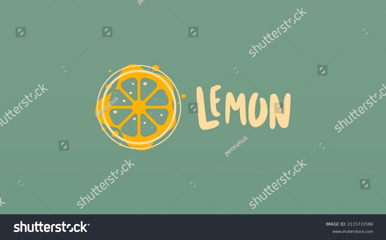 Lemon Fruit Logo Design Concept Vector Stock Vector (Royalty Free ...