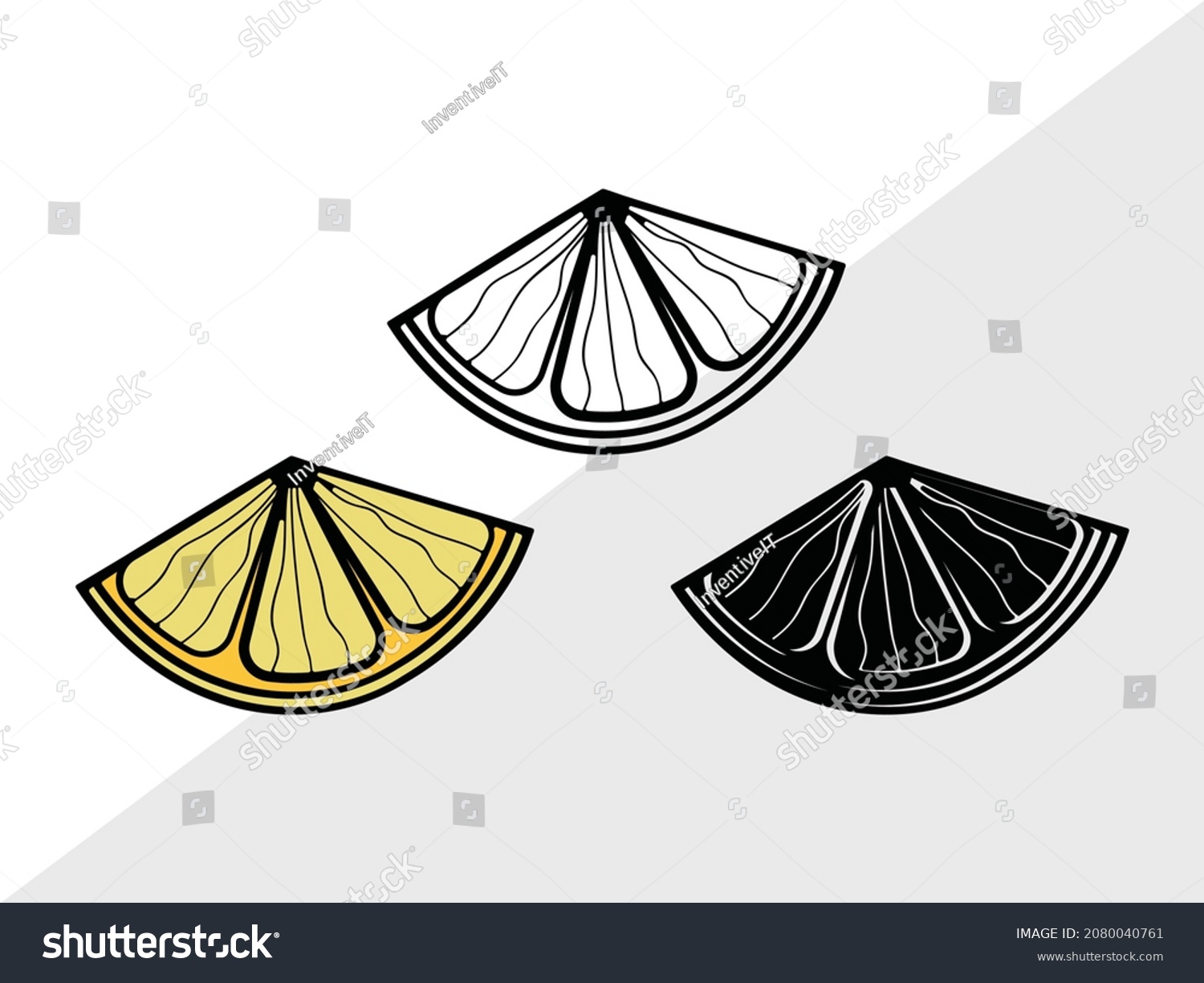 Lemon Lemon Slice Printable Vector Illustration Stock Vector (Royalty ...