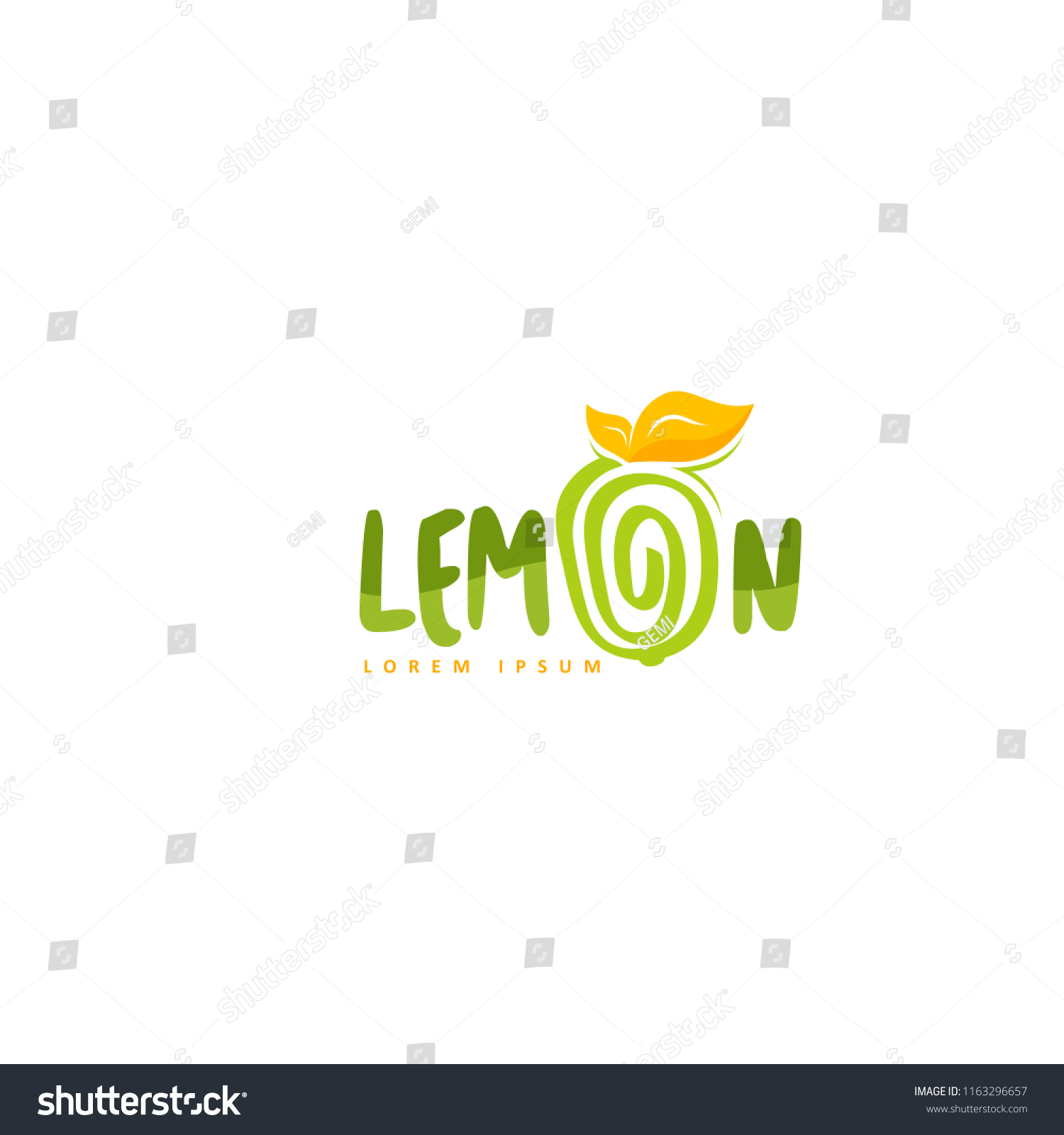 Lemon Logo Vector Fresh Fruit Logo Stock Vector (Royalty Free ...