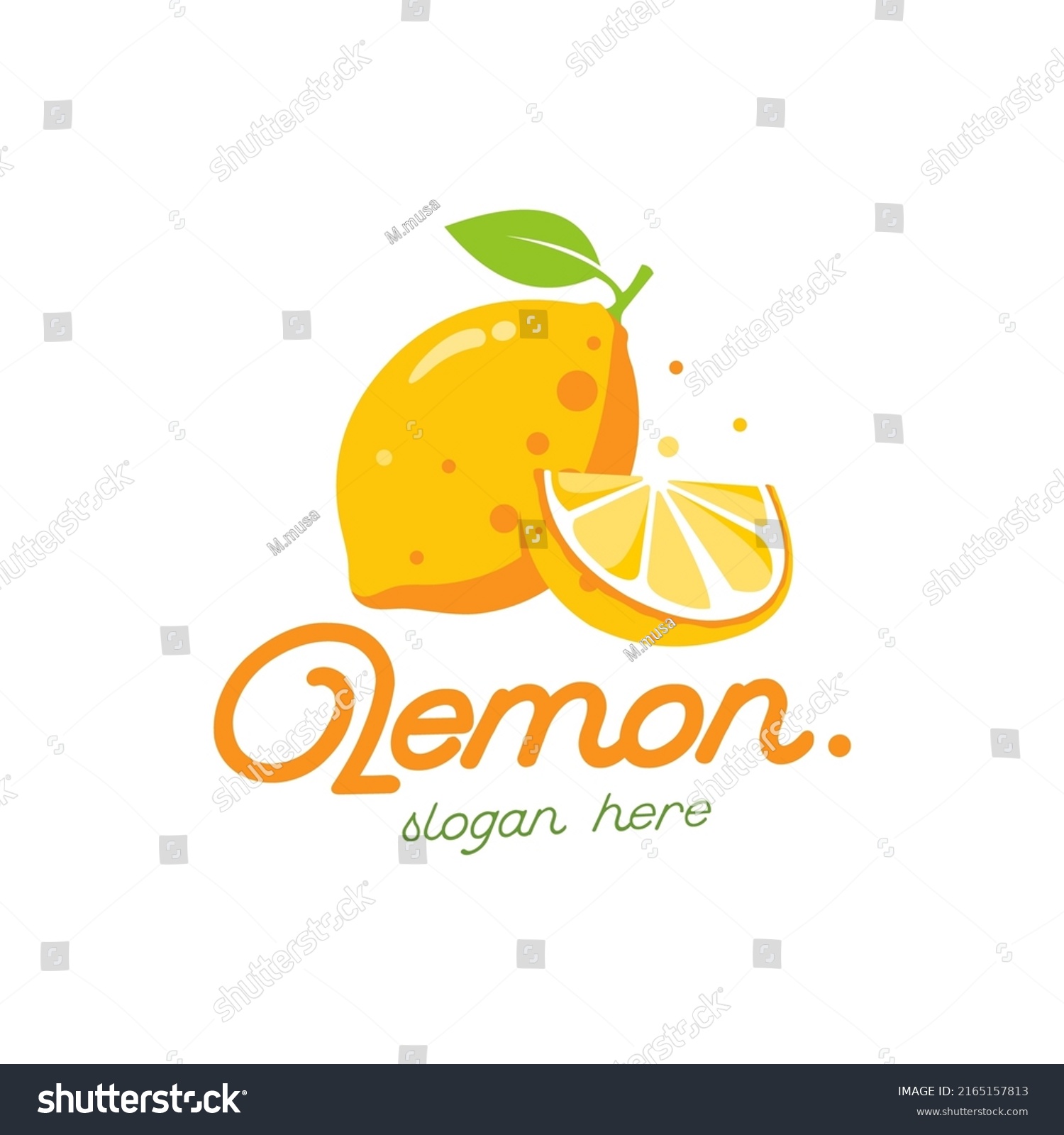 Lemon Logo Vector Template Illustration Stock Vector (Royalty Free ...