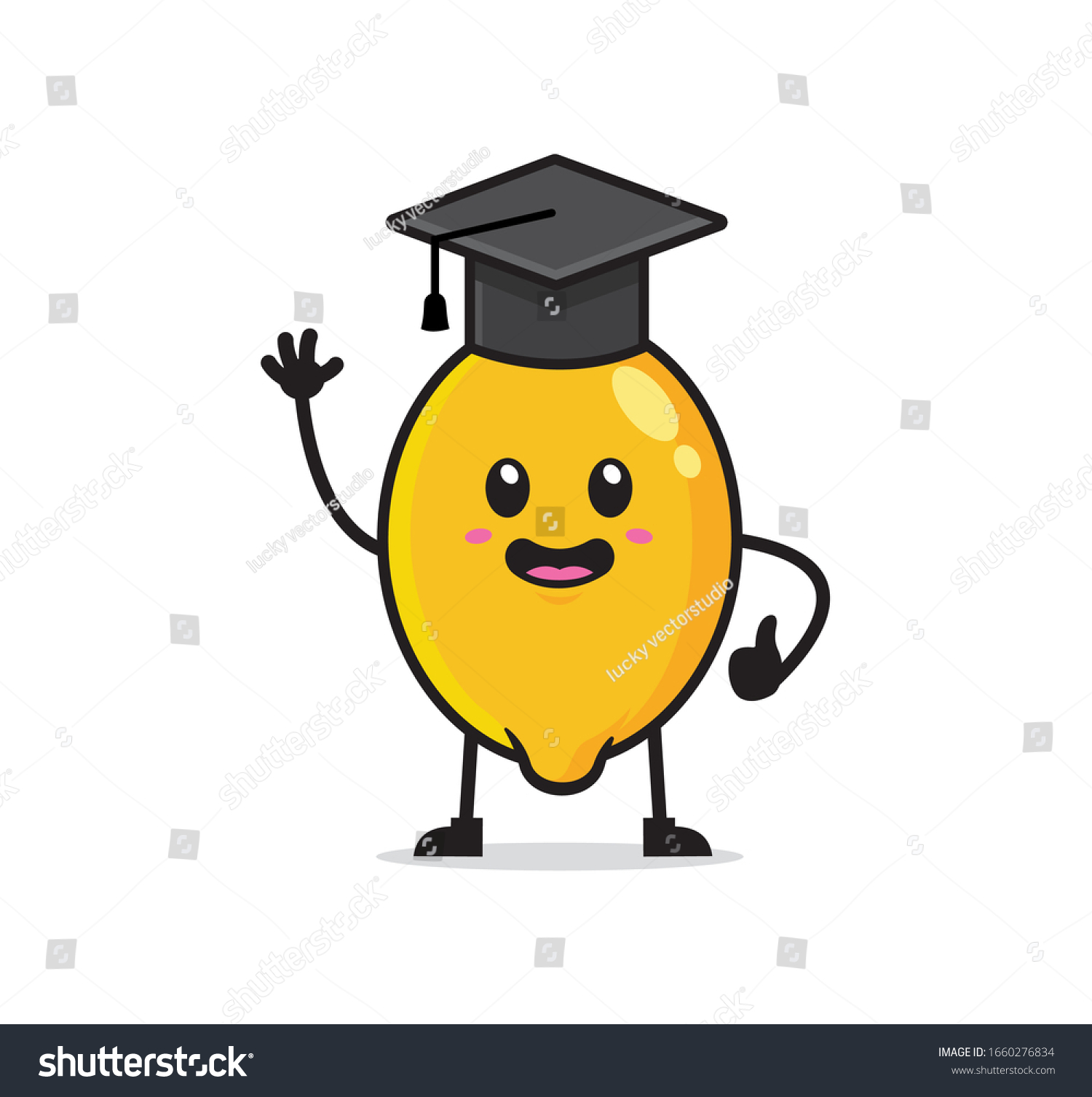 Lemon Mascot Character Design Vector Stock Vector (Royalty Free ...
