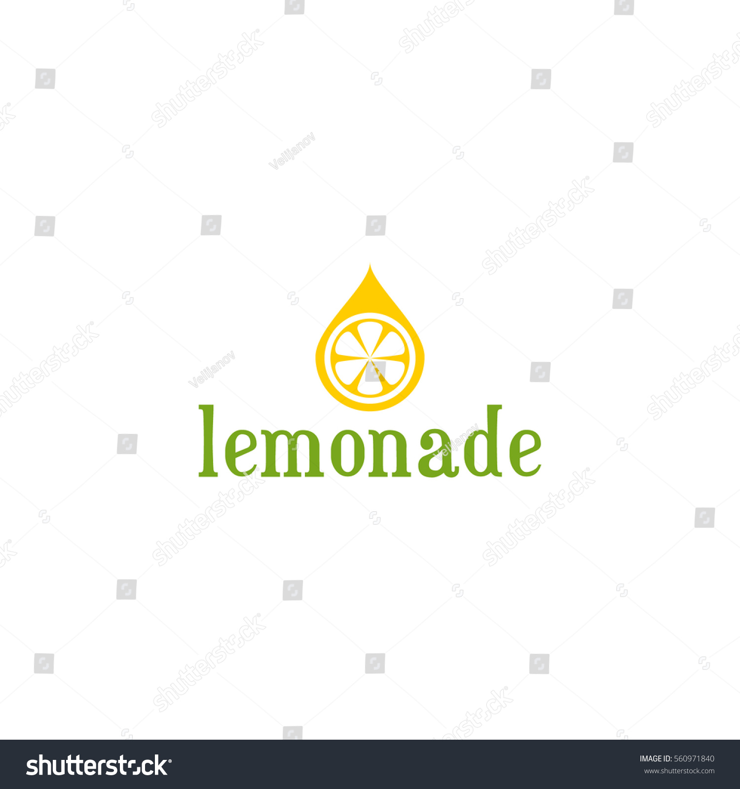 Lemonade Vector Logo Stock Vector Royalty Free 560971840