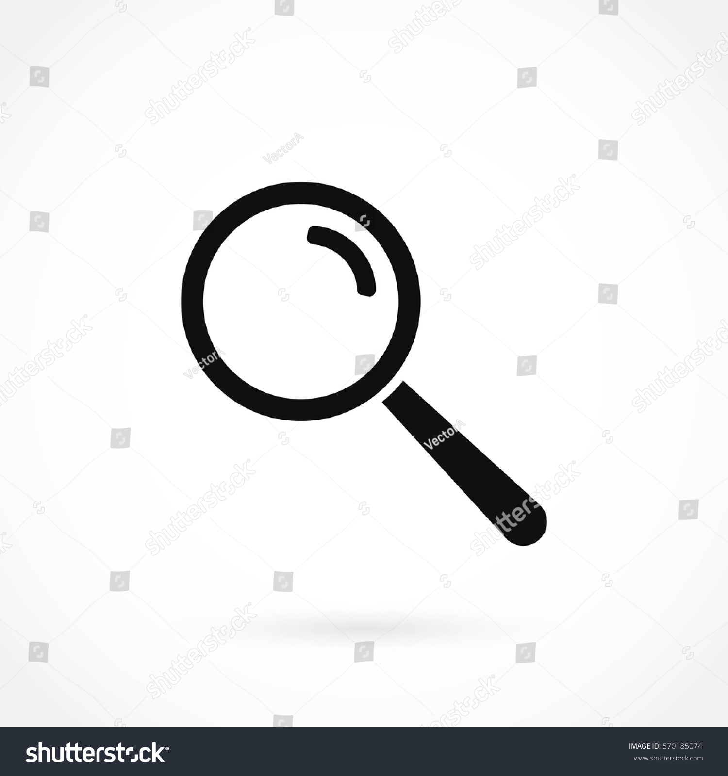 Lens Icon Vector Flat Design Best Stock Vector 570185074 - Shutterstock