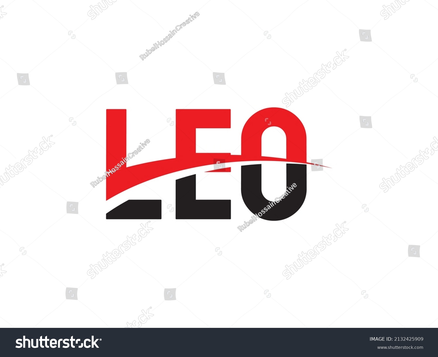 Leo Letter Initial Logo Design Vector Stock Vector (Royalty Free ...