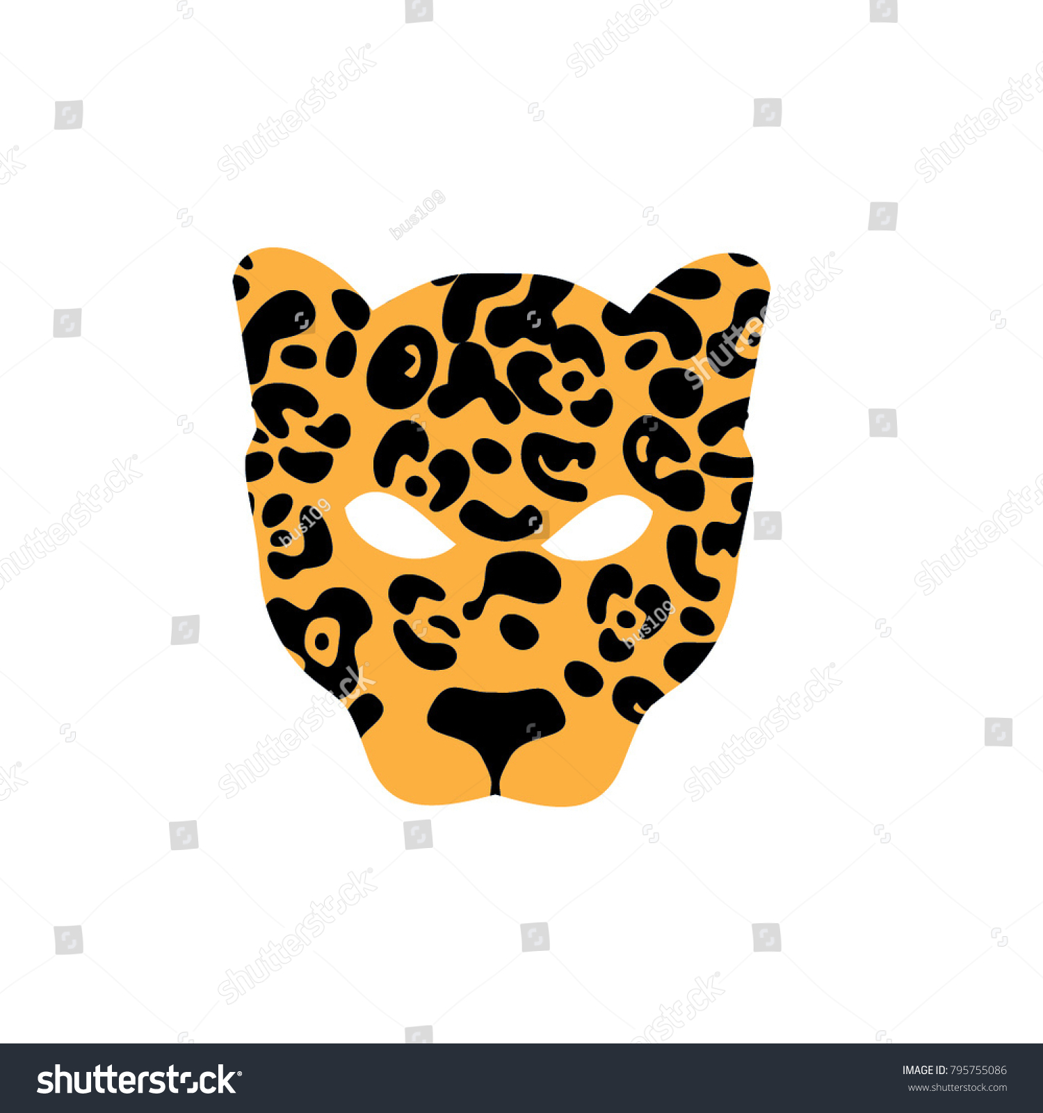 Leo Mask Icon Vector Illustration Stock Vector (Royalty Free) 795755086 ...