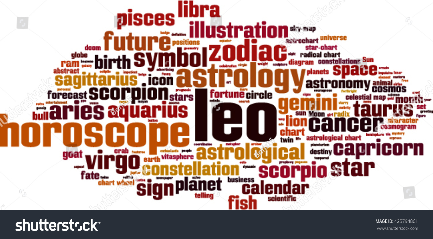 Leo Word Cloud Concept Vector Illustration Stock Vector (Royalty Free ...