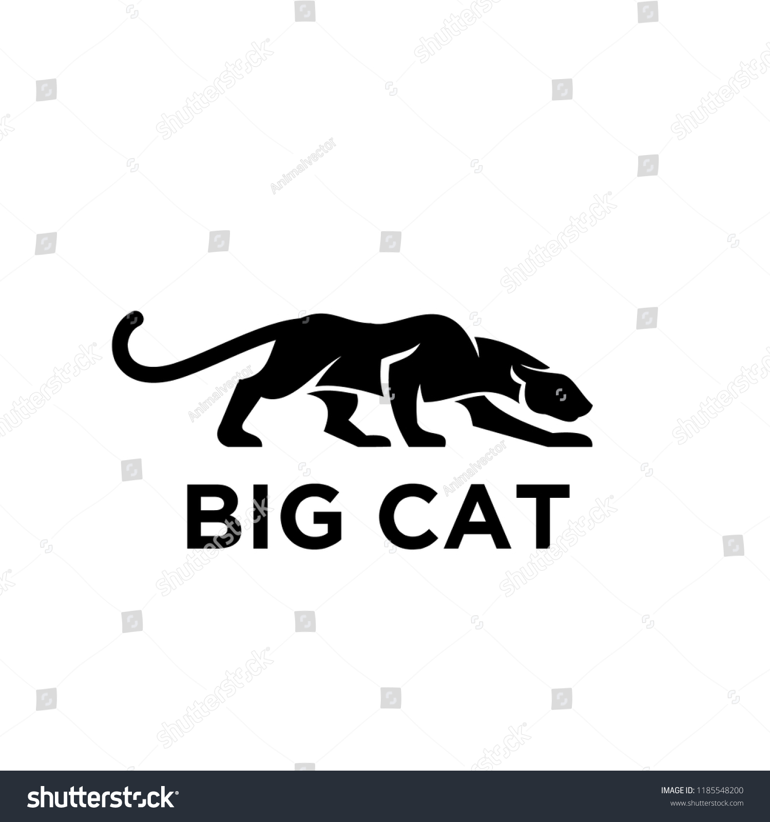 Leopard Logo Icon Designs Vector Stock Vector (Royalty Free) 1185548200