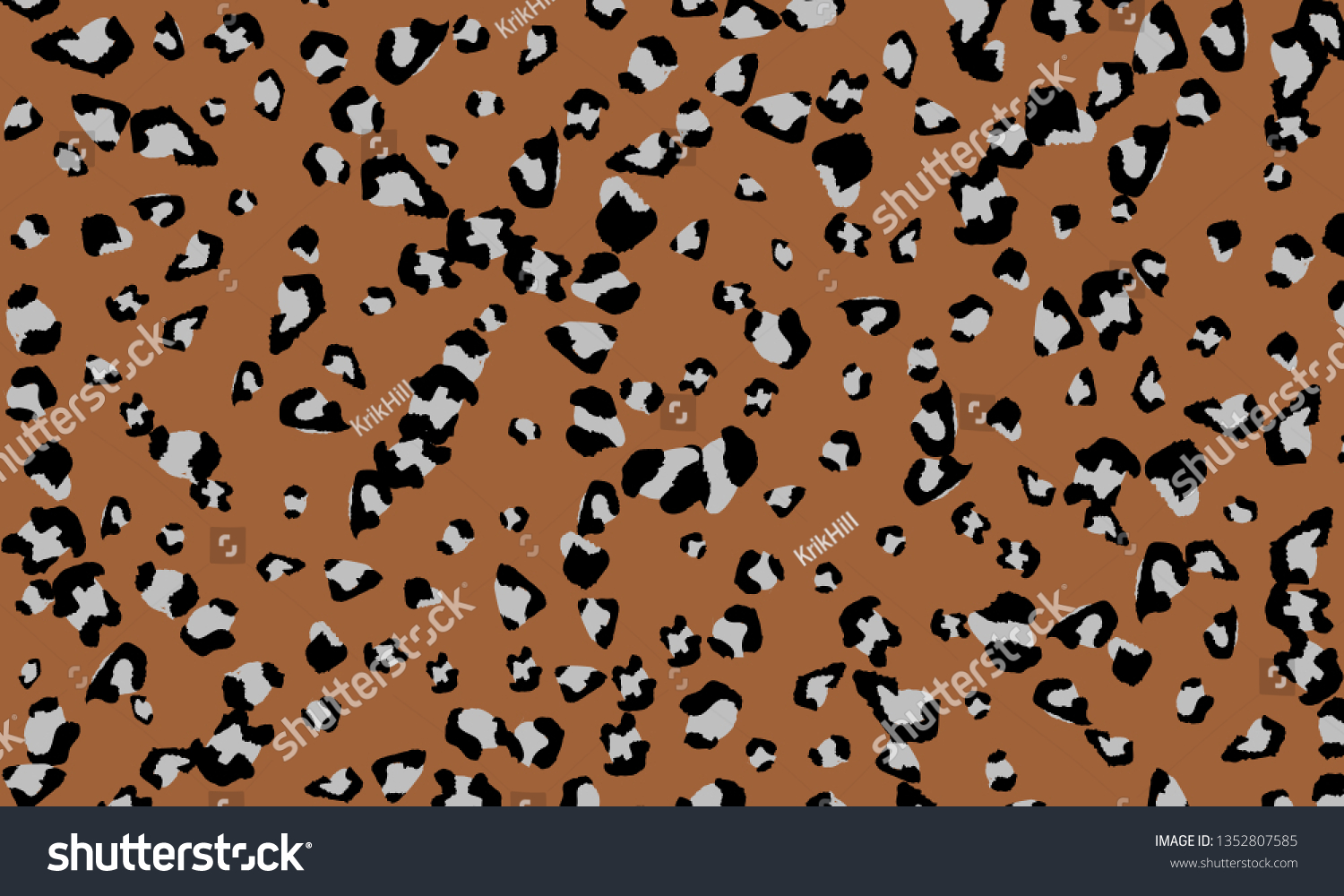 Leopard Print Design Animal Skin Pattern Stock Vector (Royalty Free ...