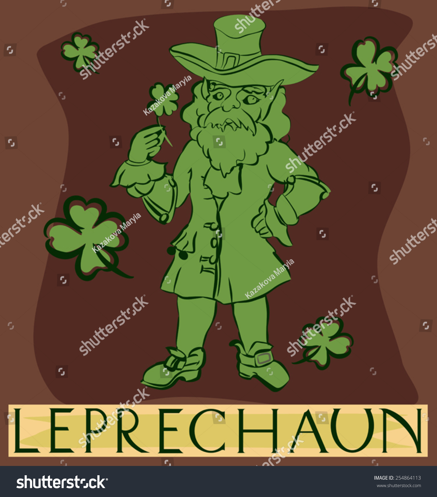 Leprechaun Title Stock Vector (Royalty Free) 254864113 | Shutterstock