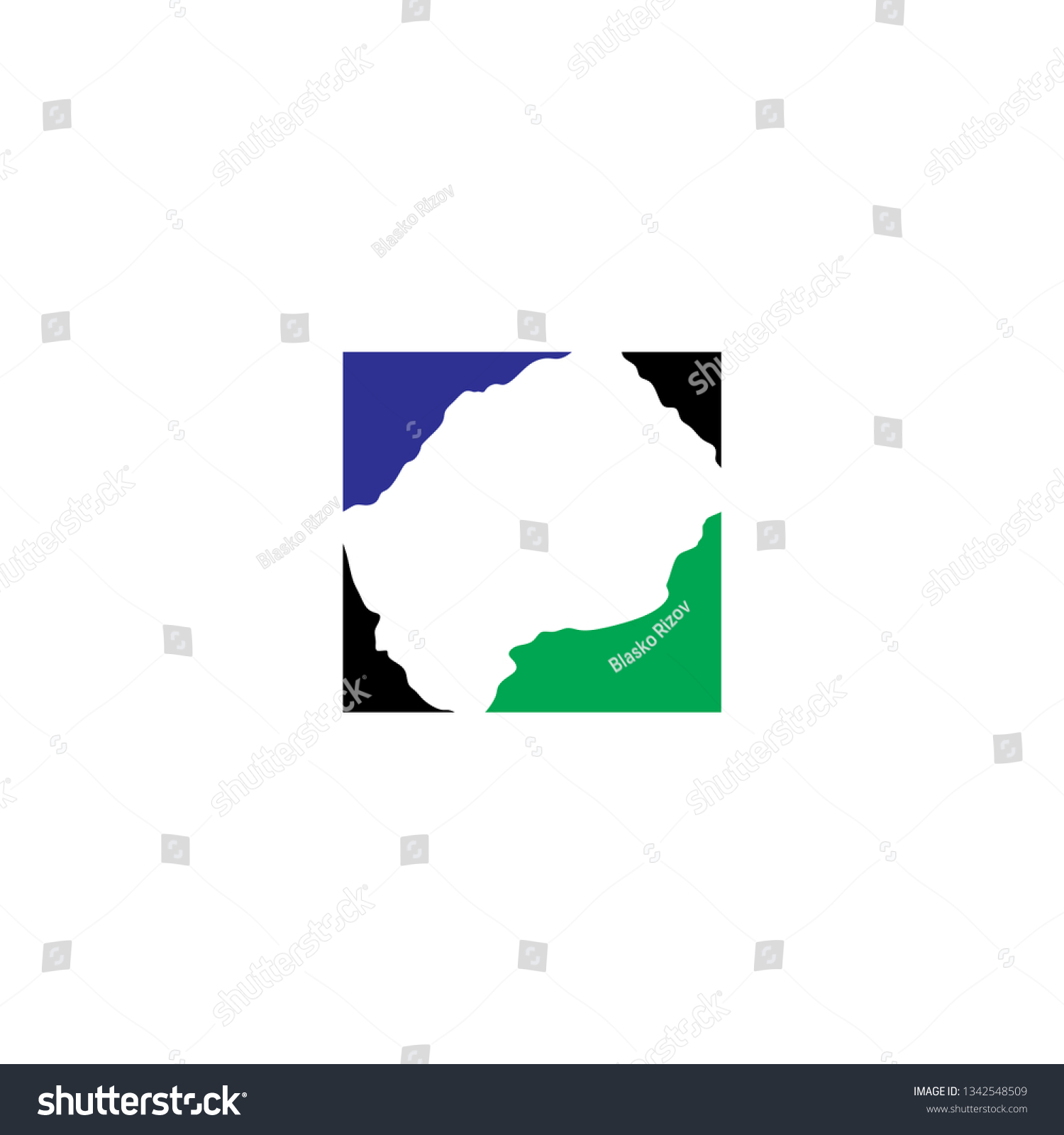 Lesotho Map Logo Icon Vector Symbol Stock Vector (Royalty Free ...
