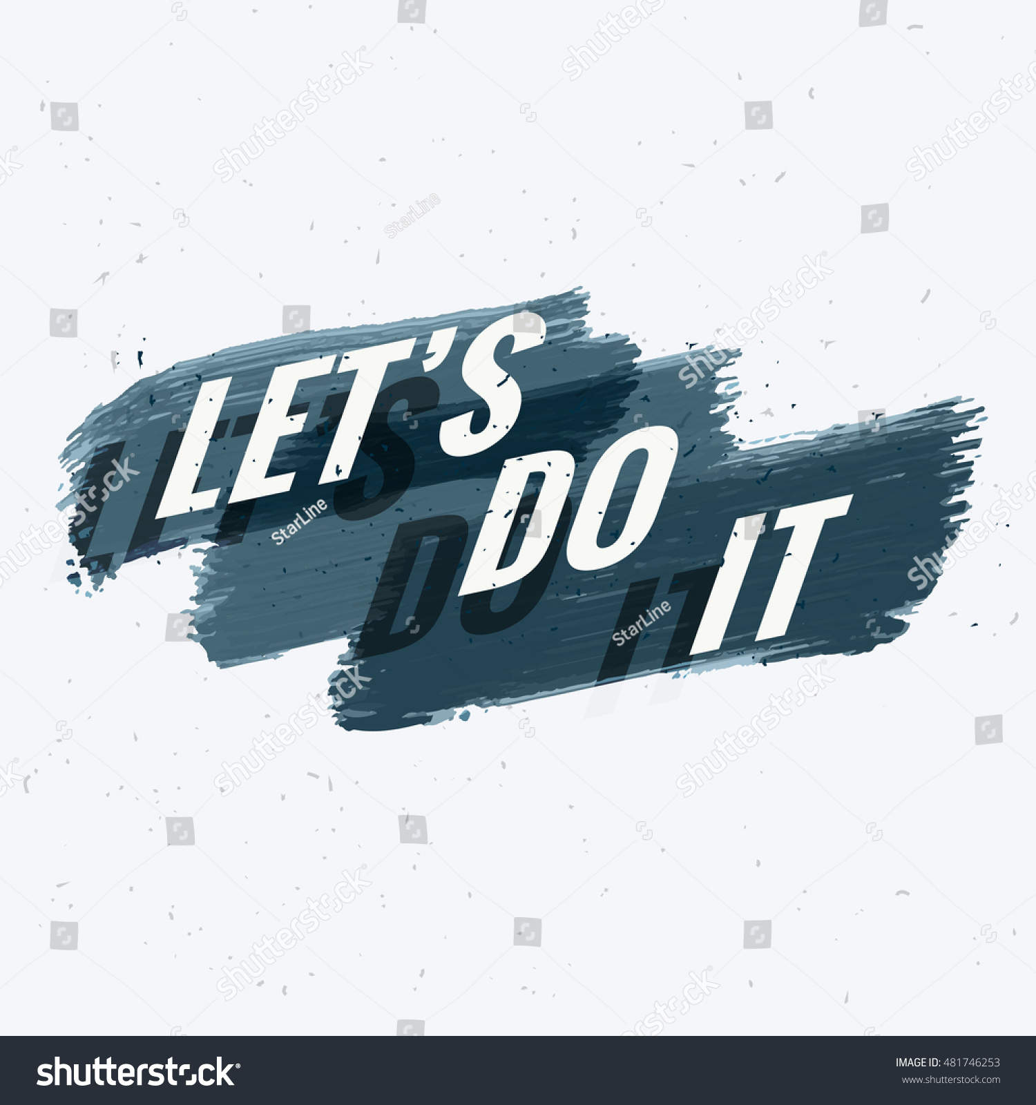 Lets Do Motivational Quotation Stock Vector (Royalty Free) 481746253