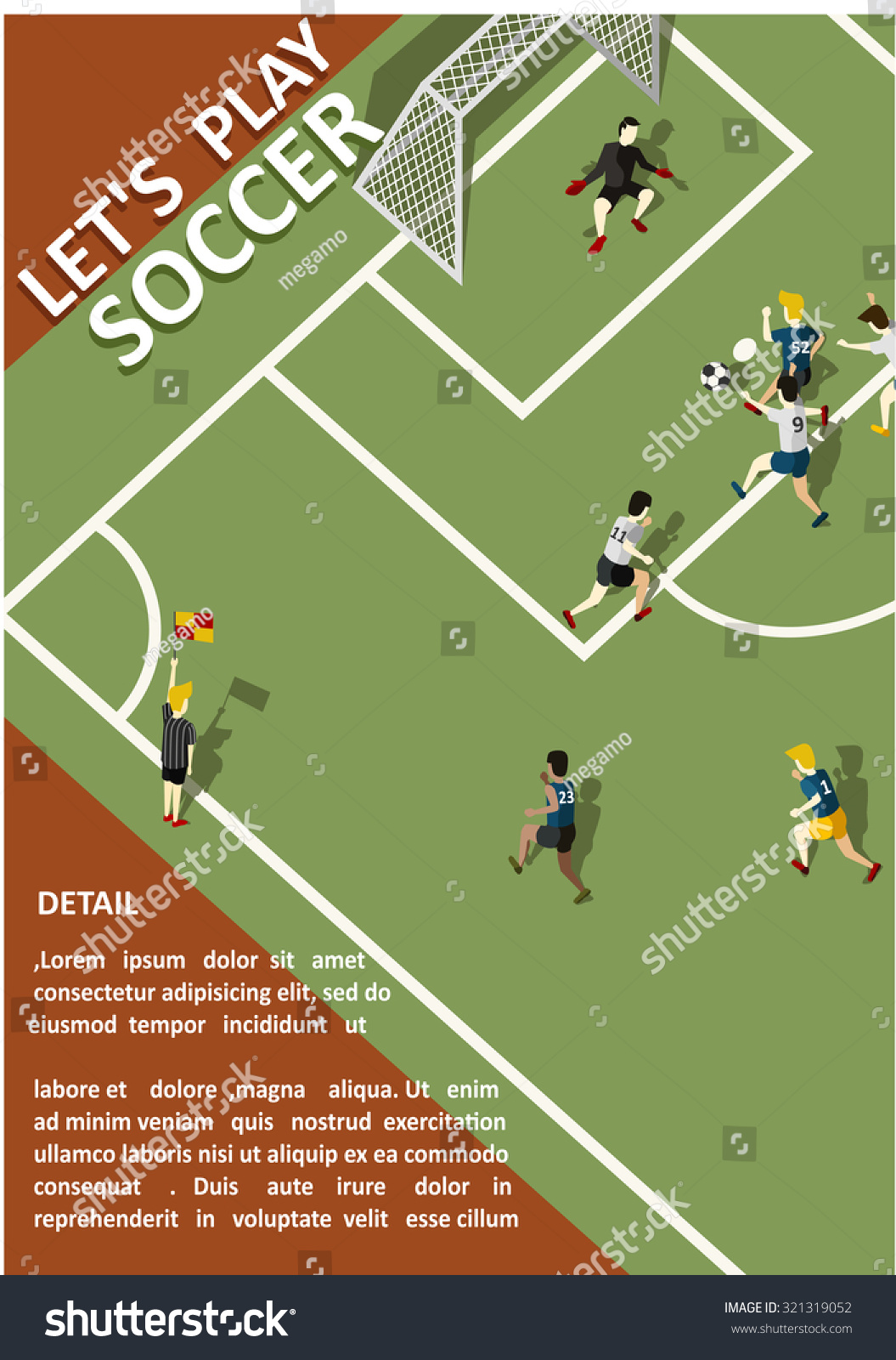 Lets Play Soccer Stock Vector (Royalty Free) 321319052 | Shutterstock