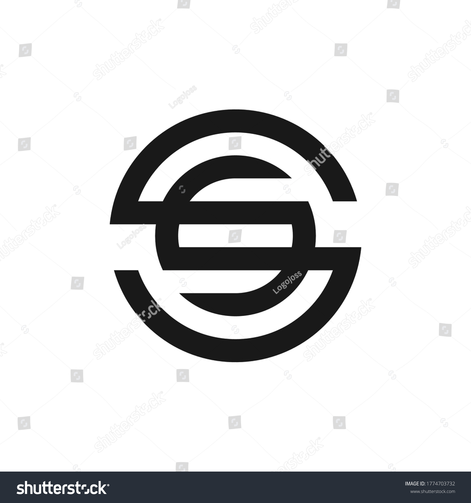 Leter Ss Initial Logo Design Stock Vector (Royalty Free) 1774703732