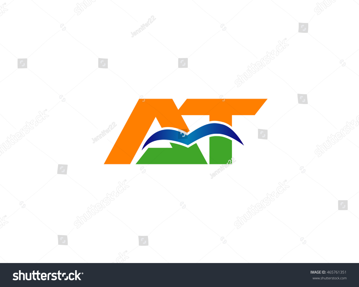 Letter T Logo Vector: vector de stock (libre de regalías) 465761351 ...