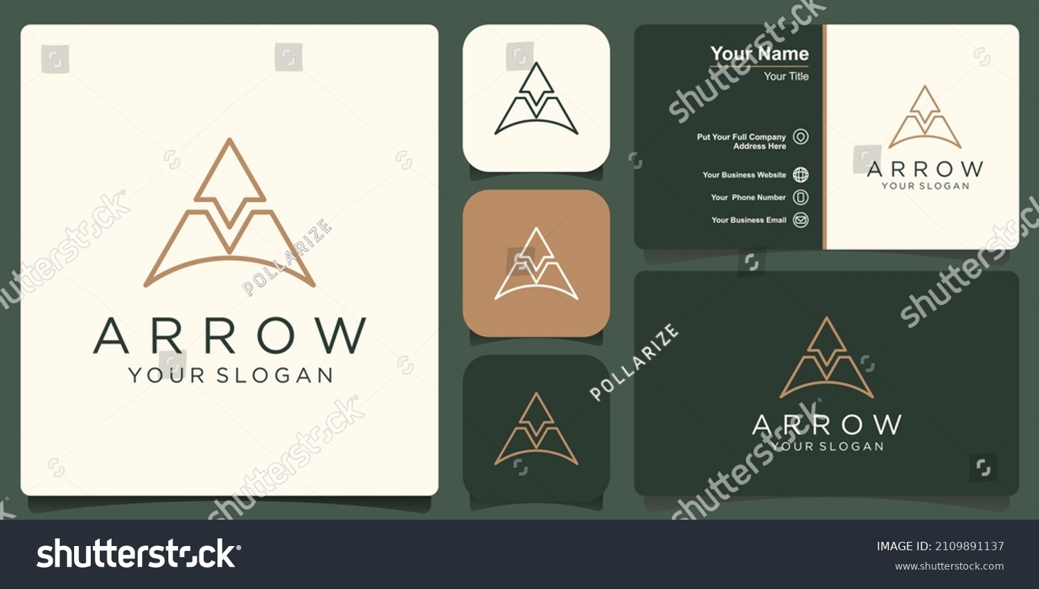Letter Arrow Logo Icon Design Template Stock Vector (Royalty Free ...