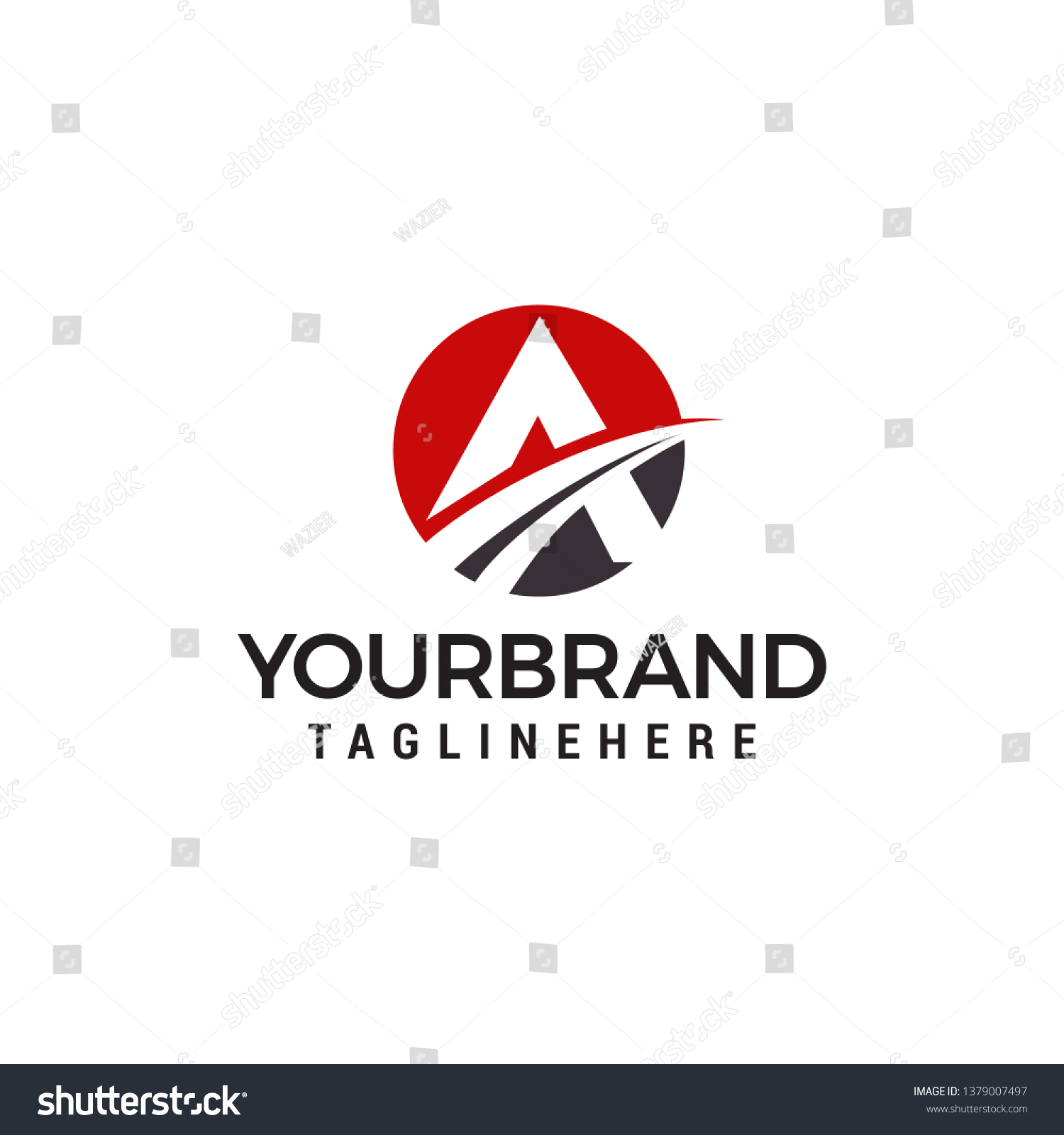 Letter Circle Logo Design Concept Template Stock Vector (Royalty Free ...