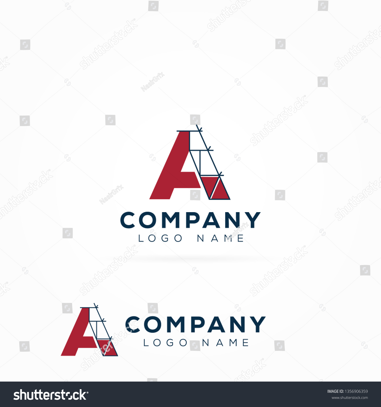 Letter Construction Logo Stock Vector (Royalty Free) 1356906359 ...